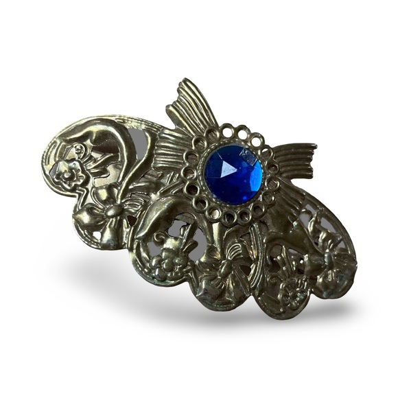 Vintage | Accessories | Vintage 98s Ornate Metal Hair Barrette 1930s ...